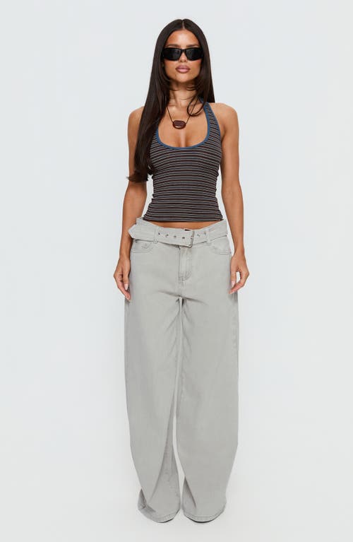 PRINCESS POLLY Princess Polly Sugar Talking Striped Halter Top